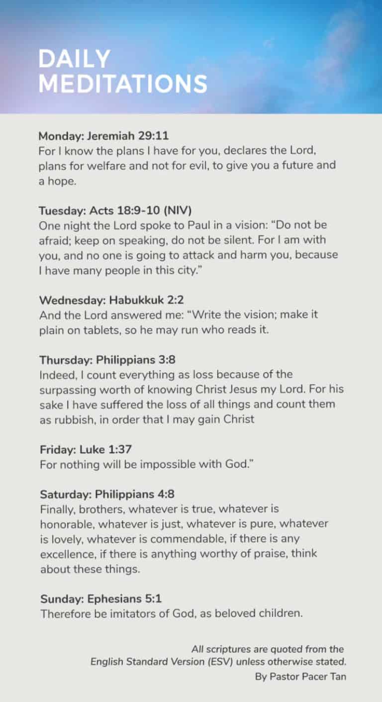 Weekly Devotionals – 1 February 2021 | Lighthouse Evangelism